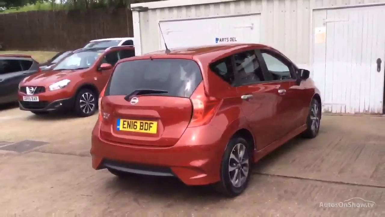 NISSAN NOTE N-TEC RED 2016 - YouTube