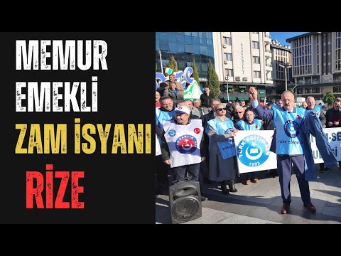 Rize'de Memur ve Emeklilerden Zam İsyanı: Bu zamla Geçinilmez!