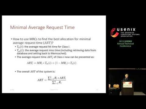USENIX ATC '15 - LAMA: Optimized Locality-aware Memory Allocation for Key-value Cache - YouTube