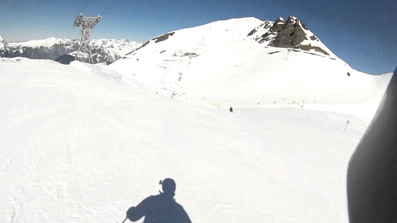 Les Deux Alpes skiing March 2015 pano bar part i - YouTube