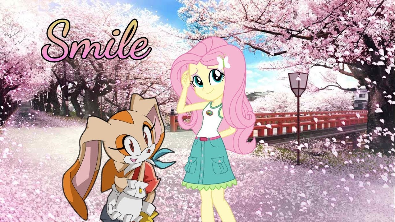Fluttershy & Cream The Rabbit | Smile - YouTube