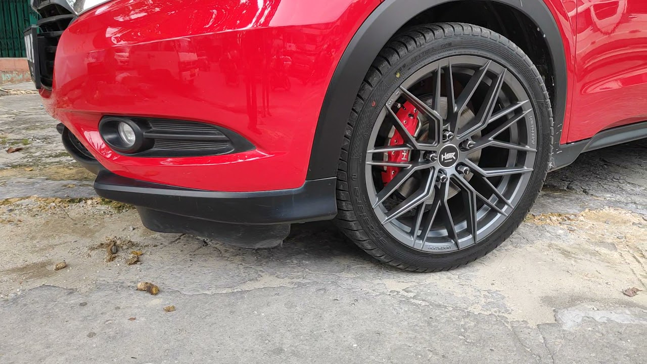 Honda HRV Modif Ceper !! Pake Velg HSR FG BOTAIN R18 -LOWERING KIT ...