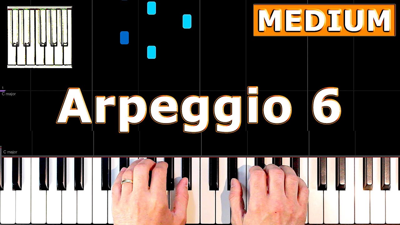 Arpeggio 6 - Piano Tutorial MEDIUM - YouTube