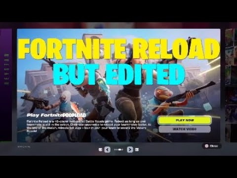Fortnite RELOAD trailer but edited - YouTube