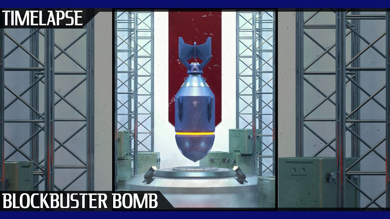 Blockbuster Bomb | Fusion360 Cinema4D octane | Timelapse by ...