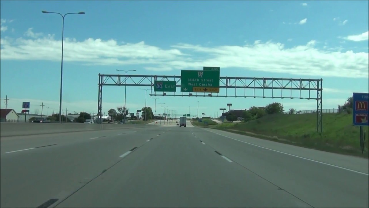 Nebraska - Interstate 80 East - Mile Marker 420 to 440 - YouTube