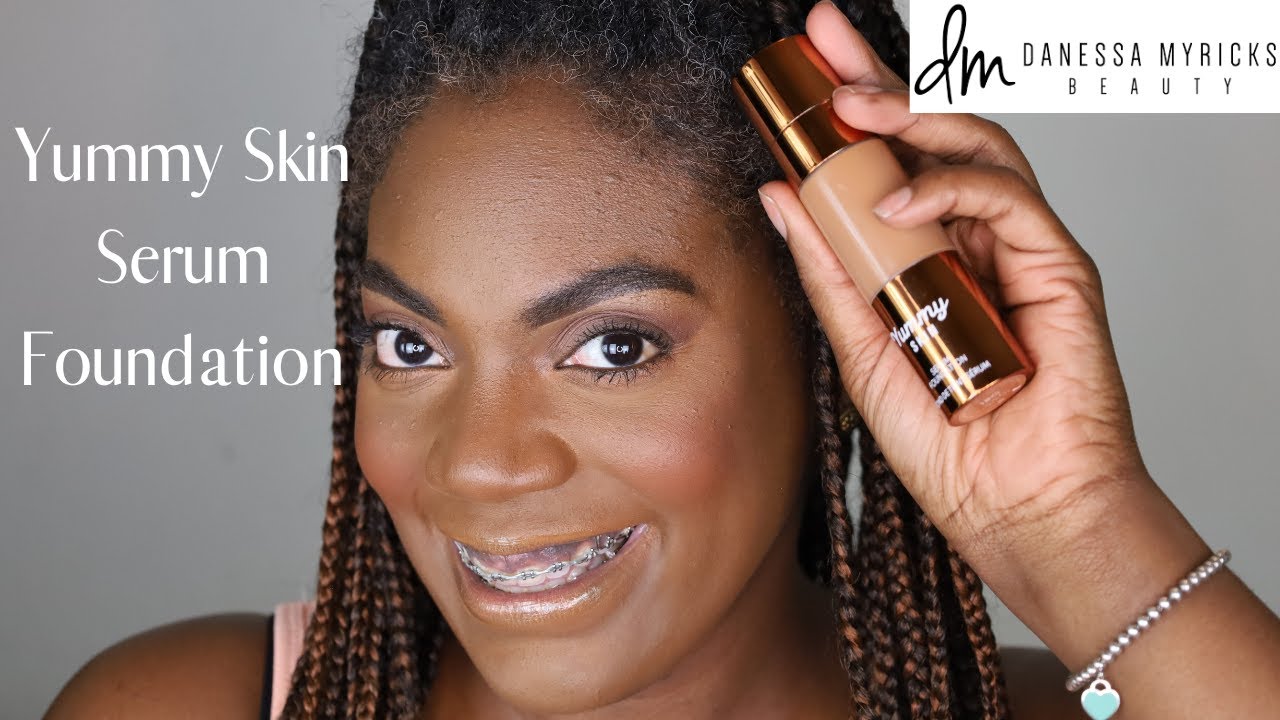 FOUNDATION REVIEW: DM YUMMY SKIN SERUM FOUNDATION & WEAR TEST - YouTube