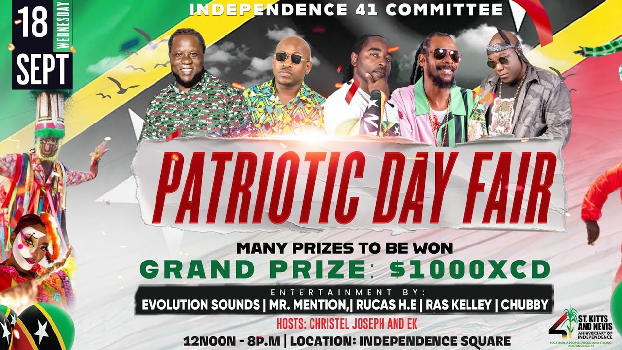 Patriotic Day Fair | SKN Independence 41 - Sept. 18, 2024 - YouTube