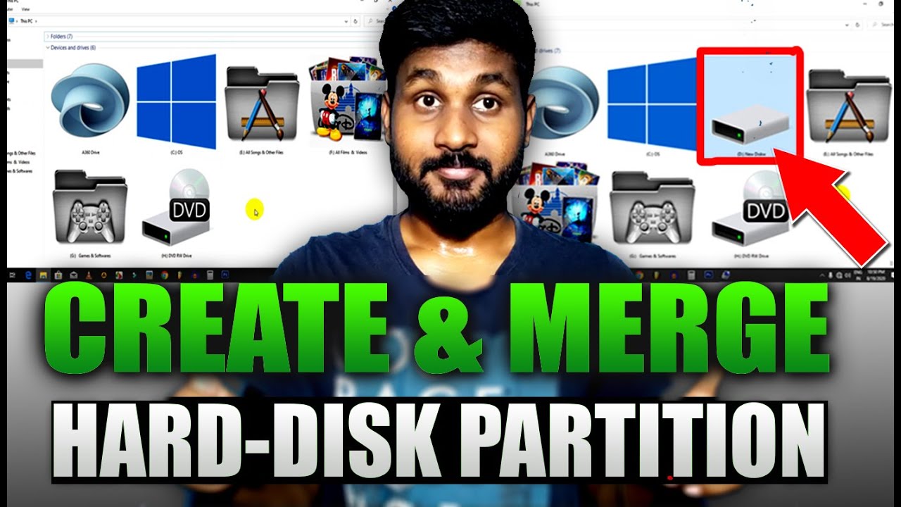 How to Make New local disk Without Boot Disk | drive partition |hard ...