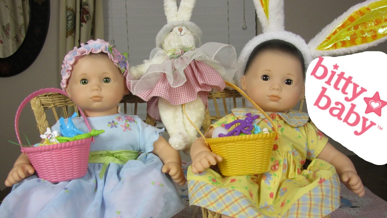 Bitty Baby Dolls Paisley and Daphnee Easter Baskets and Cute Clothes ...
