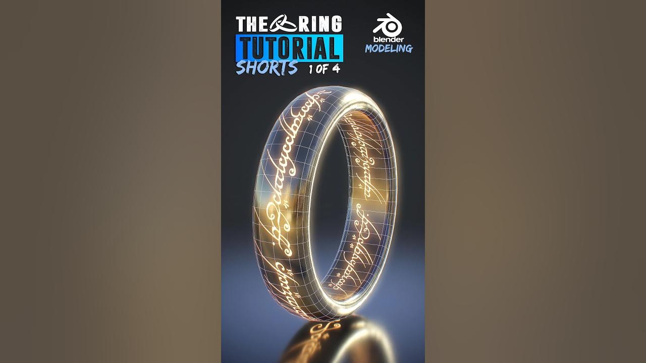 RingTutorial1of4 - Mastering the Art of 3D Rings - Blender Modeling - YouTube