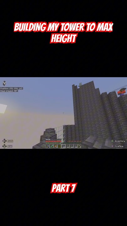 BUILDING MY TOWER TO MAX HEIGHT | PART 7 | (MINECRAFT) - YouTube