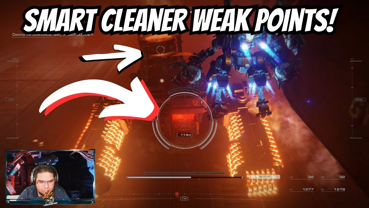Armored Core 6 (AC6) Smart Cleaner weak points/ Fight - YouTube