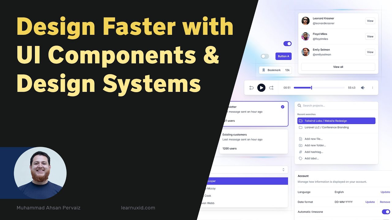 How to Design UI Faster with UI Components and Design Systems? - YouTube