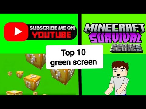 Top 10 Green Screen for Minecraft Video's! - YouTube