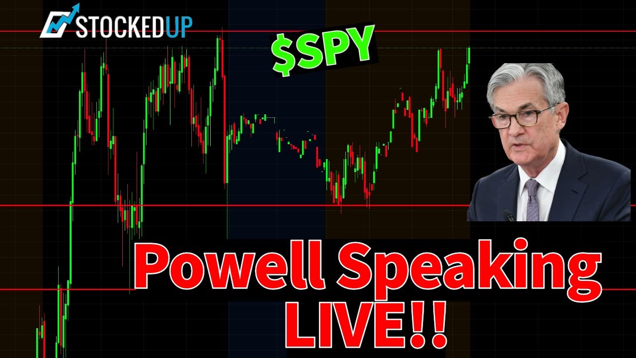 Jerome Powell Speaking LIVE!! Stock Market Action After The Speech ...