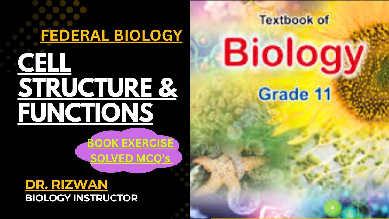 Federal board Bio || Book Exercise MCQs || Chapter 1 || Cell structure ...
