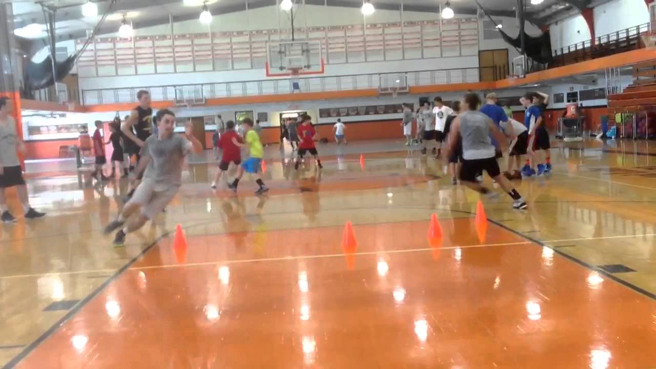 Circle Chase- Defensive Slides (Backs to Each Other) - YouTube