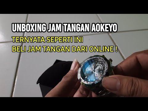 Unboxing Jam Tangan AOKEYO beli dari Online, dan cara memotong rantai jam tangan - YouTube