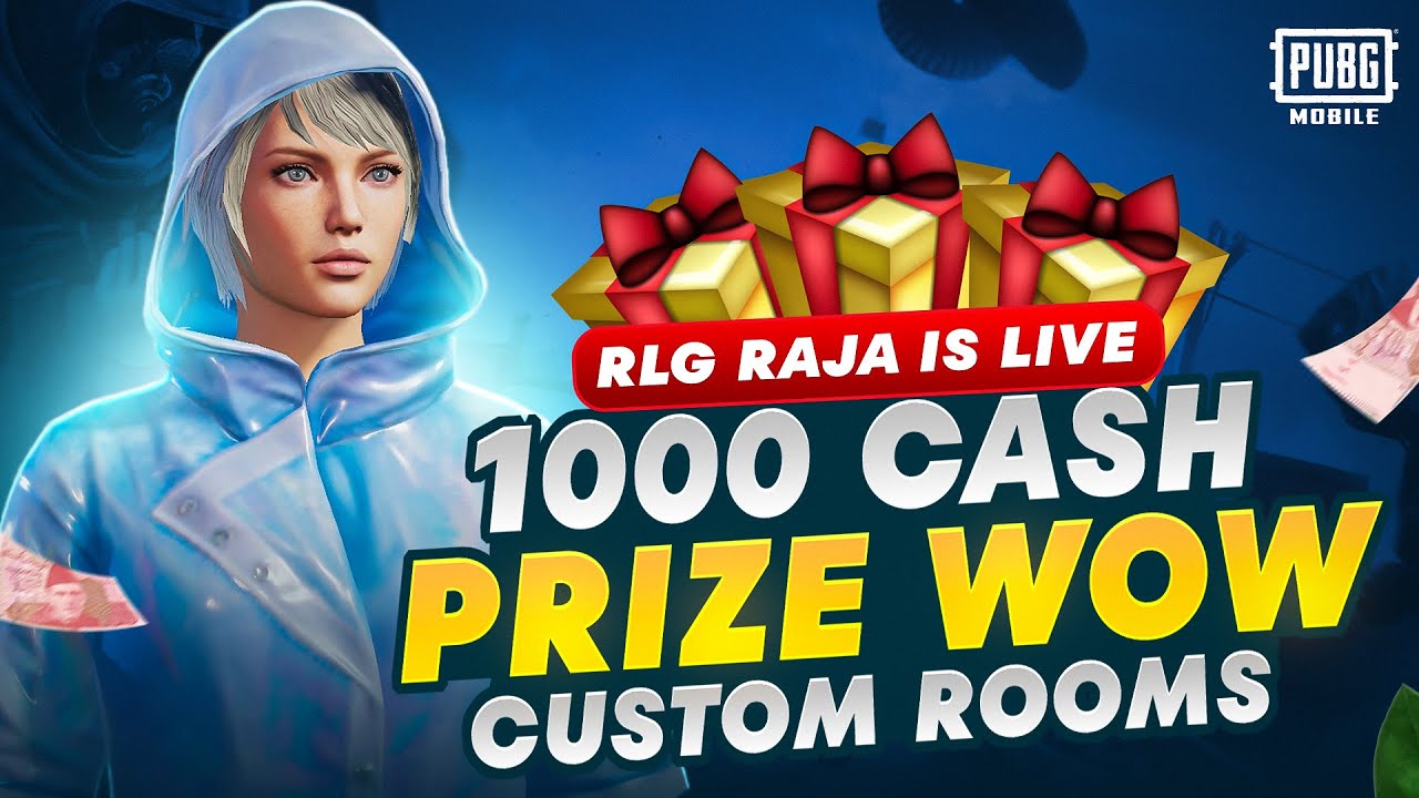 PUBG MOBILE WOW LIVE CUSTOM ROOMS 1000 Cash & CHAT GIVEAWAY - YouTube