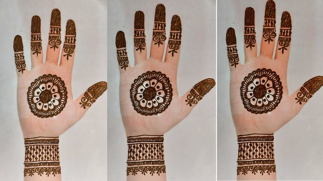 Easy Trick Very Easy Simple Beautiful Mehndi Design For Beginners ...