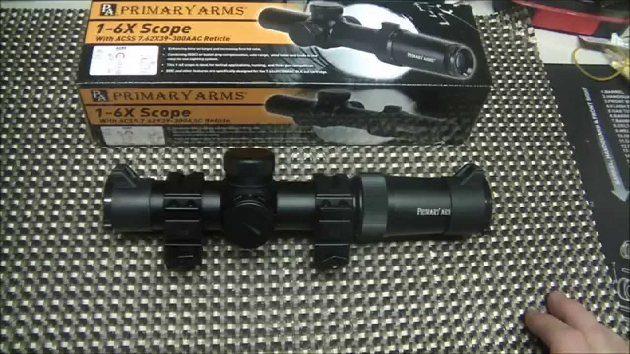 Primary Arms 1-6x ACSS Scope 7.62x39/300AAC(Gen 2) - YouTube