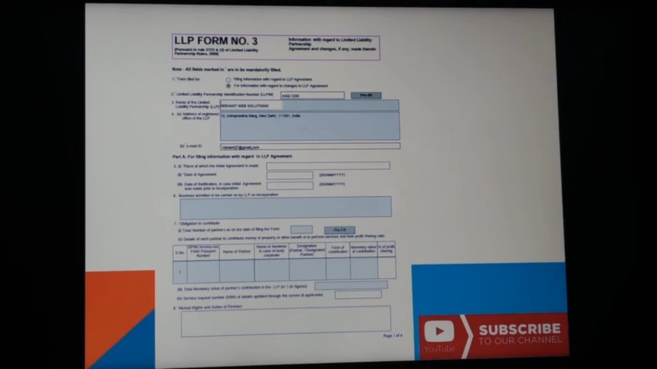 LLP FORM 3 Sample Purpose Due Date Attachments Agreement llp-form-3-sample-purpose-due-date-attachments-agreement