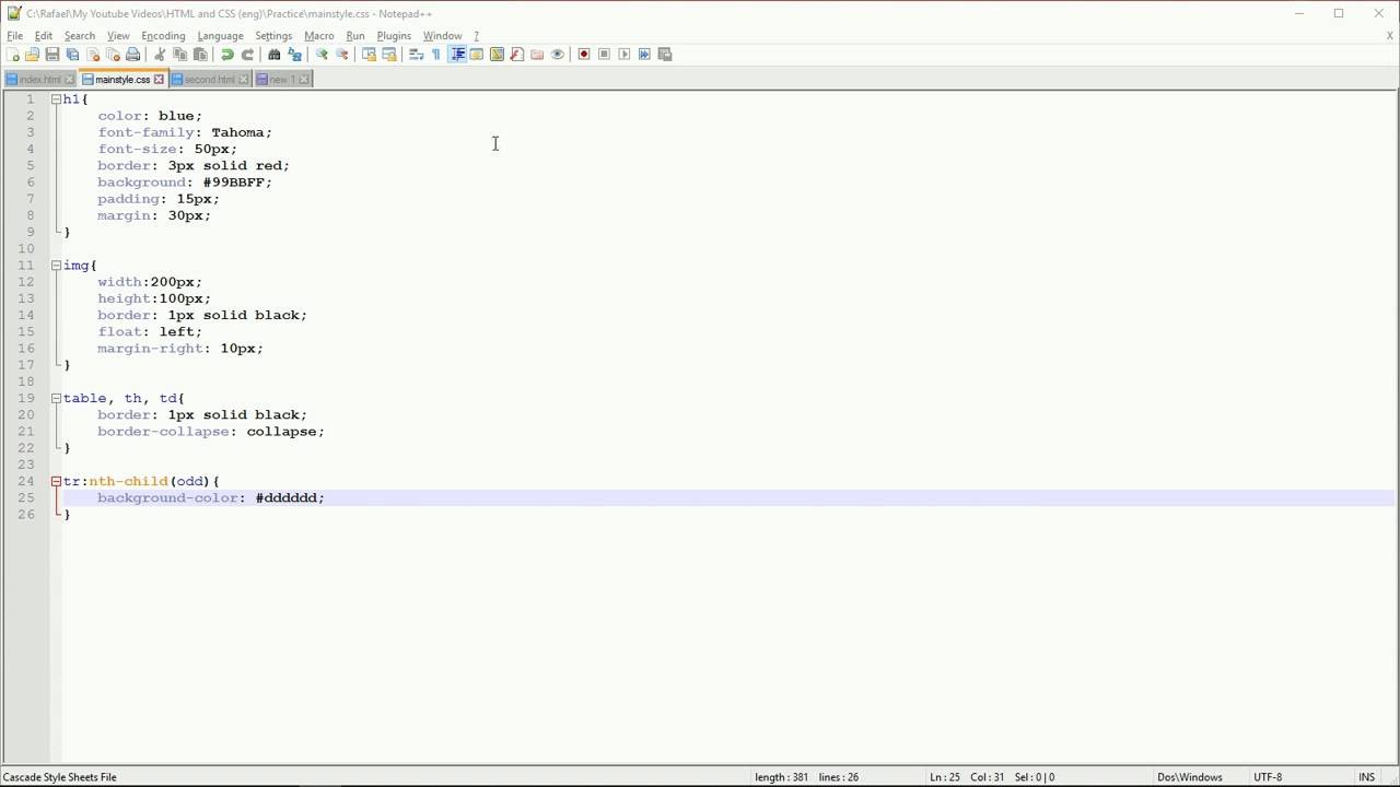 018 ENG HTML And CSS How To Insert Comments In The Css File YouTube 018-eng-html-and-css-how-to-insert-comments-in-the-css-file-youtube