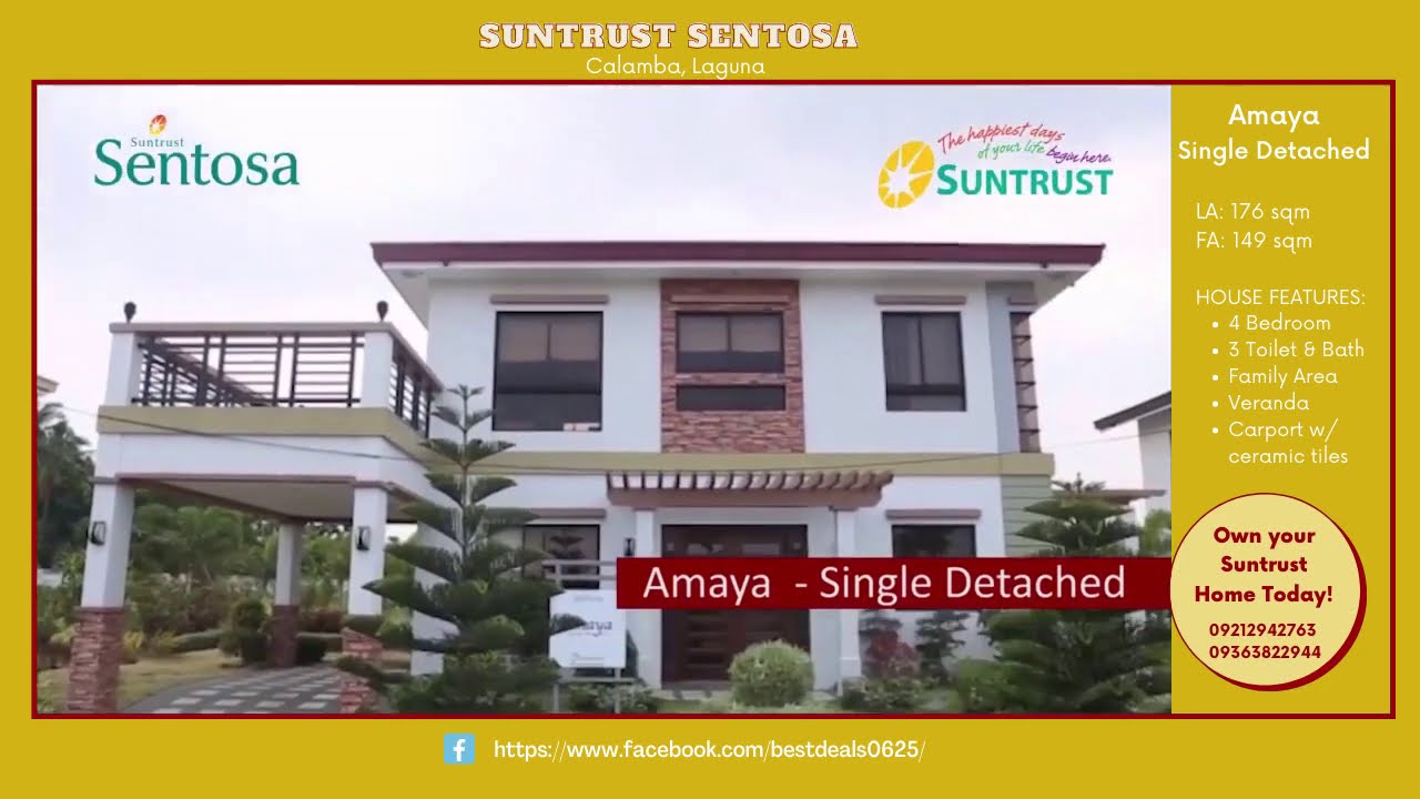 Amaya Single Detached at Suntrust Sentosa Located in Calamba, Laguna ...