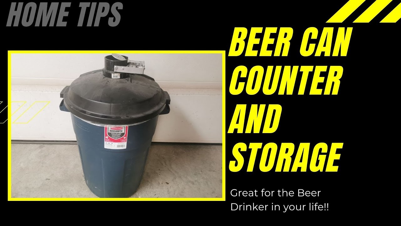 Beer Can Counter and Storage that is easy to make, is cleaner and saves ...