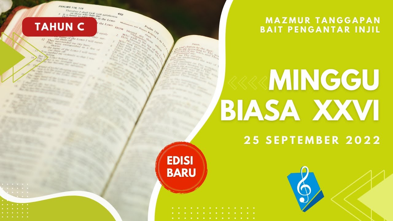 Mazmur 25 September 2022 || Minggu Biasa XXVI (Reff. 117 & PS. 963 ...
