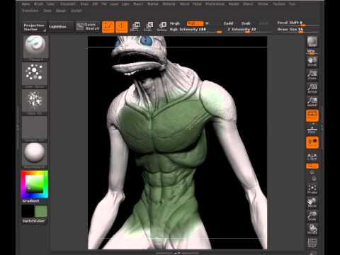 07 Basics of polypainting in ZBrush - YouTube
