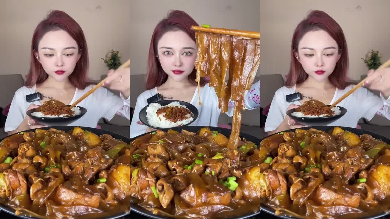 Braised Pork Belly * MUKBANG SOUNDS * Eating Show - YouTube