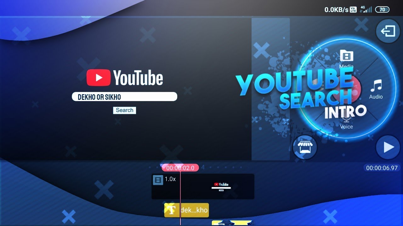 HOW TO MAKE YOUTUBE SEARCH INTRO ON ANDROID || DEKHO OR SIKHO - YouTube