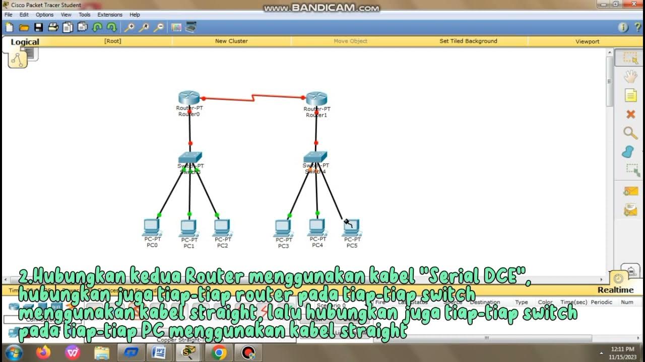 Intan Nuraini l Konfigurasi Routing Statis di cisco packet tracer - YouTube