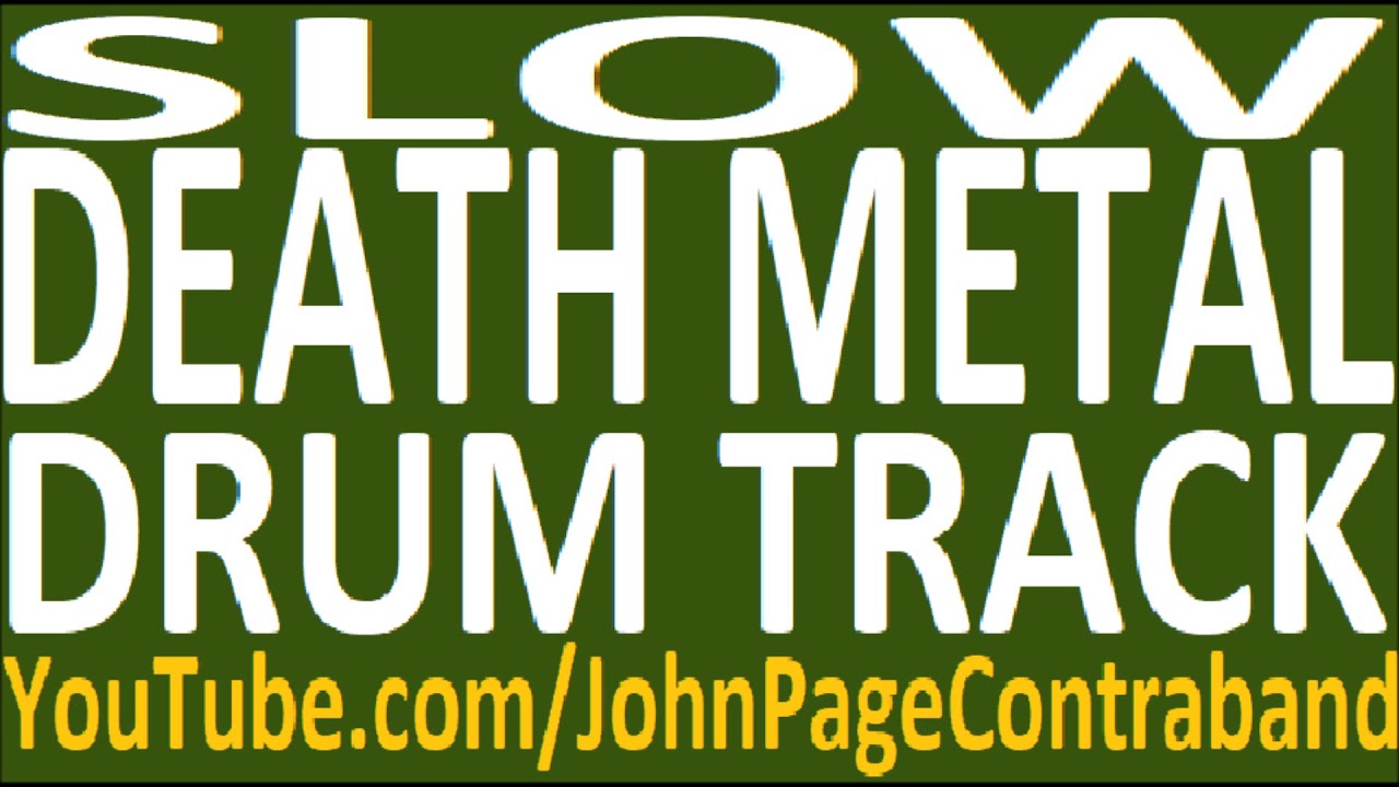 Slow Death Metal Drum Track 150 bpm FREE - YouTube
