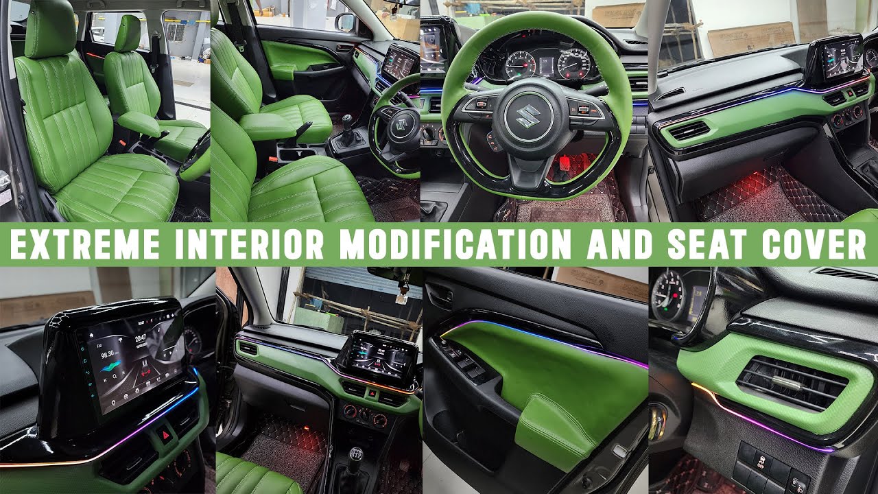 New Brezza Extreme Interior Works | Customized Seat Cover | DVR ...