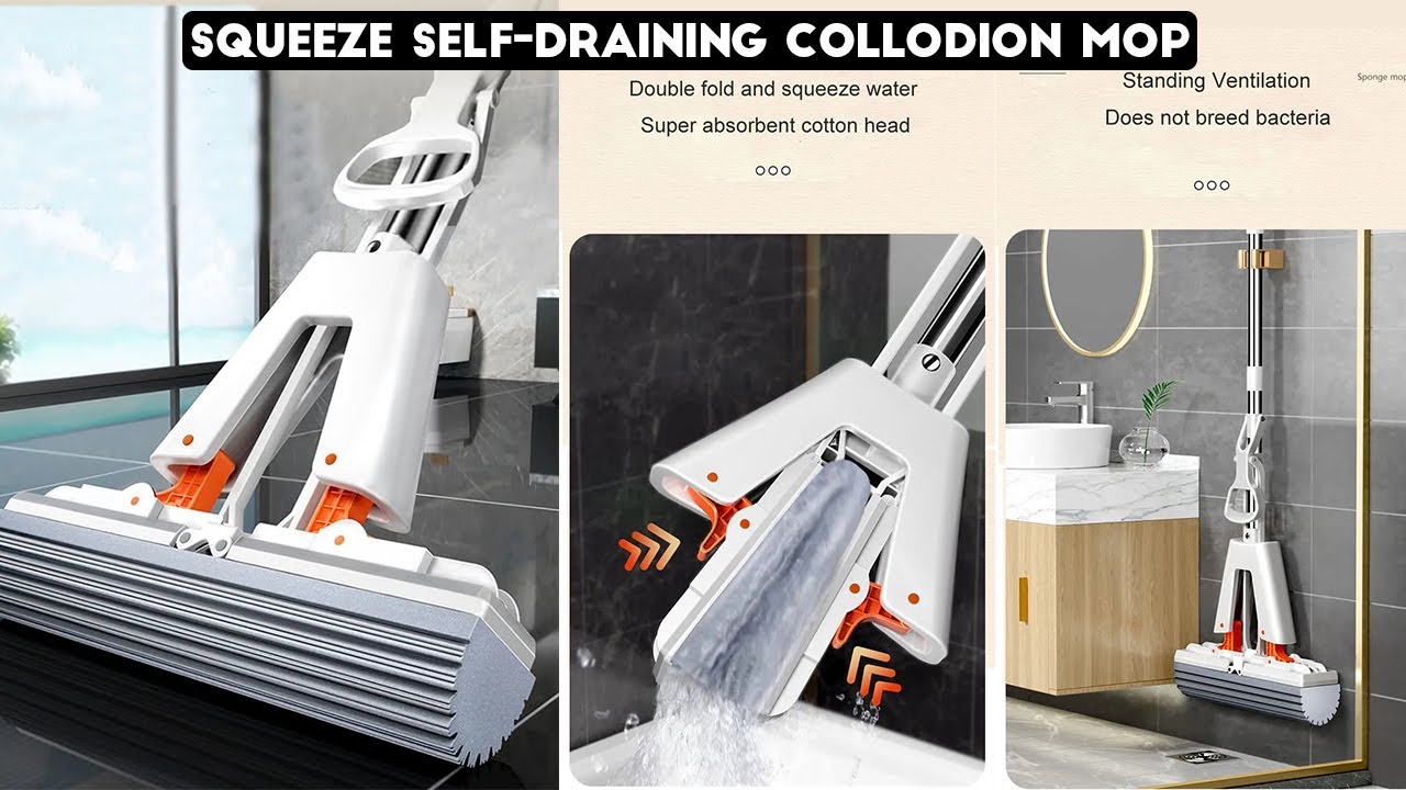 Squeeze Self draining Collodion Mop | Best Cleaning Tool - YouTube