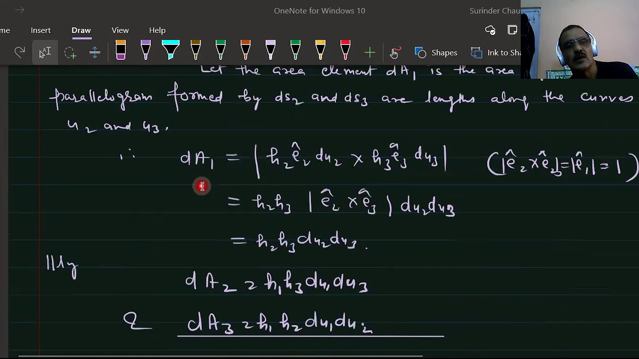 Arc length, area element and volume element in curvilinear coordinate ...