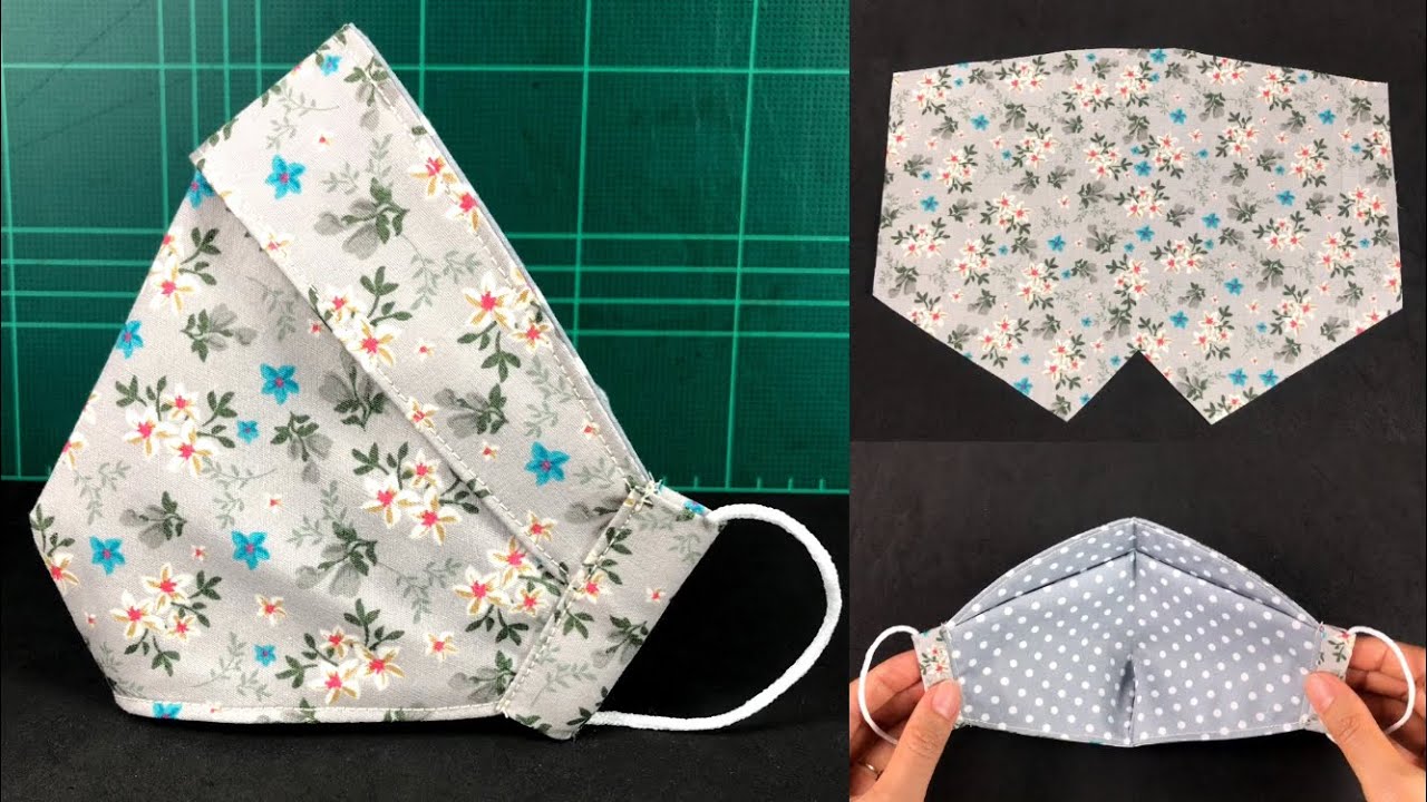 No Fog on glass 🔥🔥3D Face mask sewing Tutorial. - YouTube