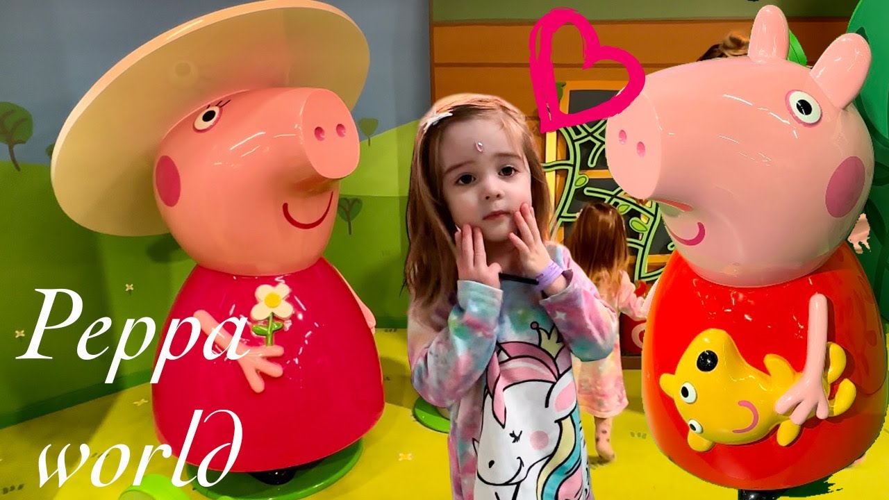 Lisa and Adventures in Peppa World | Amusement Park | Kids Show - YouTube