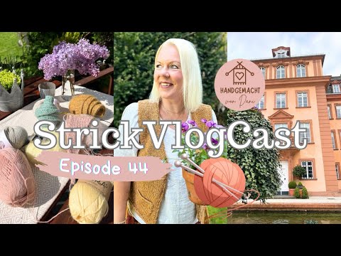 StrickVlogCast Episode 44 | Besuch auf dem Wollmarkt | Sommerbrise Scarf & Saris Tee 💕| NEWS & Garn🧶
