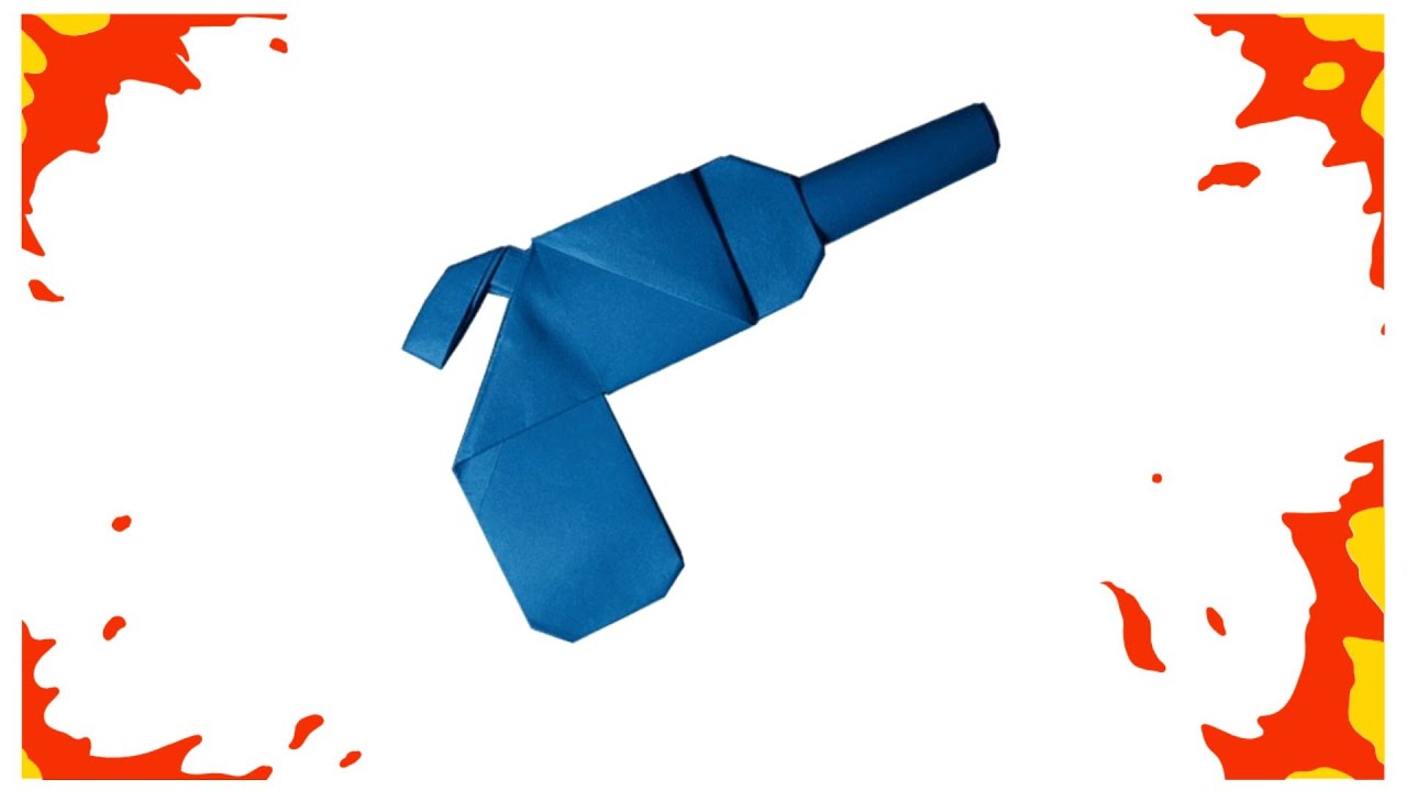 paper craft Revolver origami pistol | How to Make a Paper Pistol Magnum ...