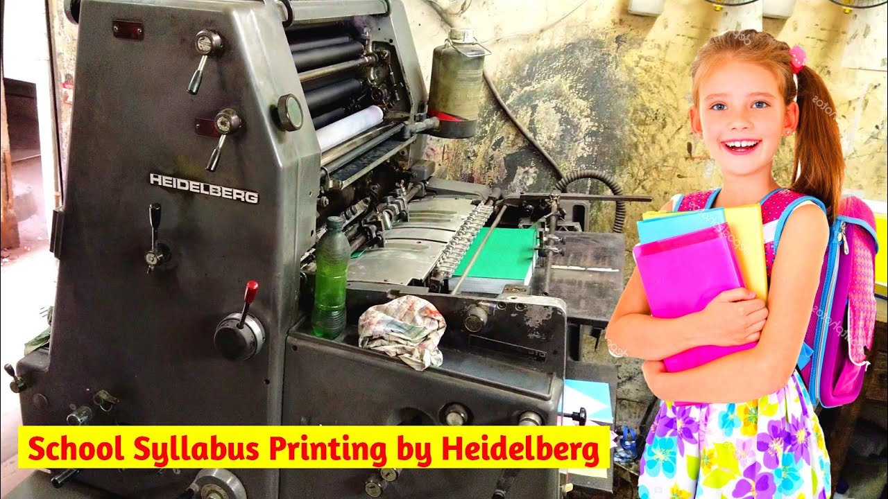 School Syllabus Printing by Heidelberg Offset Printing Machine. School ...