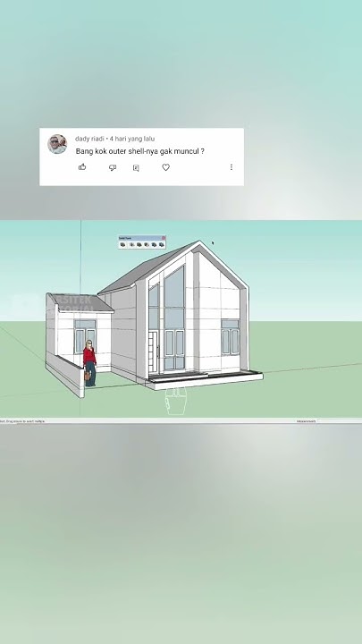 Cara mudah memunculkan Outer Shell (Solid Tools) - dasar sketchup | tanya jawab sketchup - YouTube