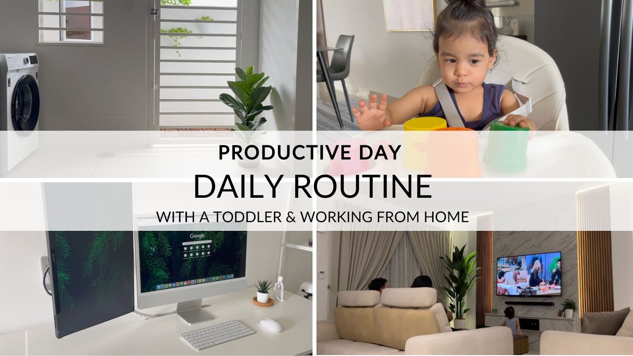 Productive daily routine | Daily life vlog | Toddler Routines | Work ...