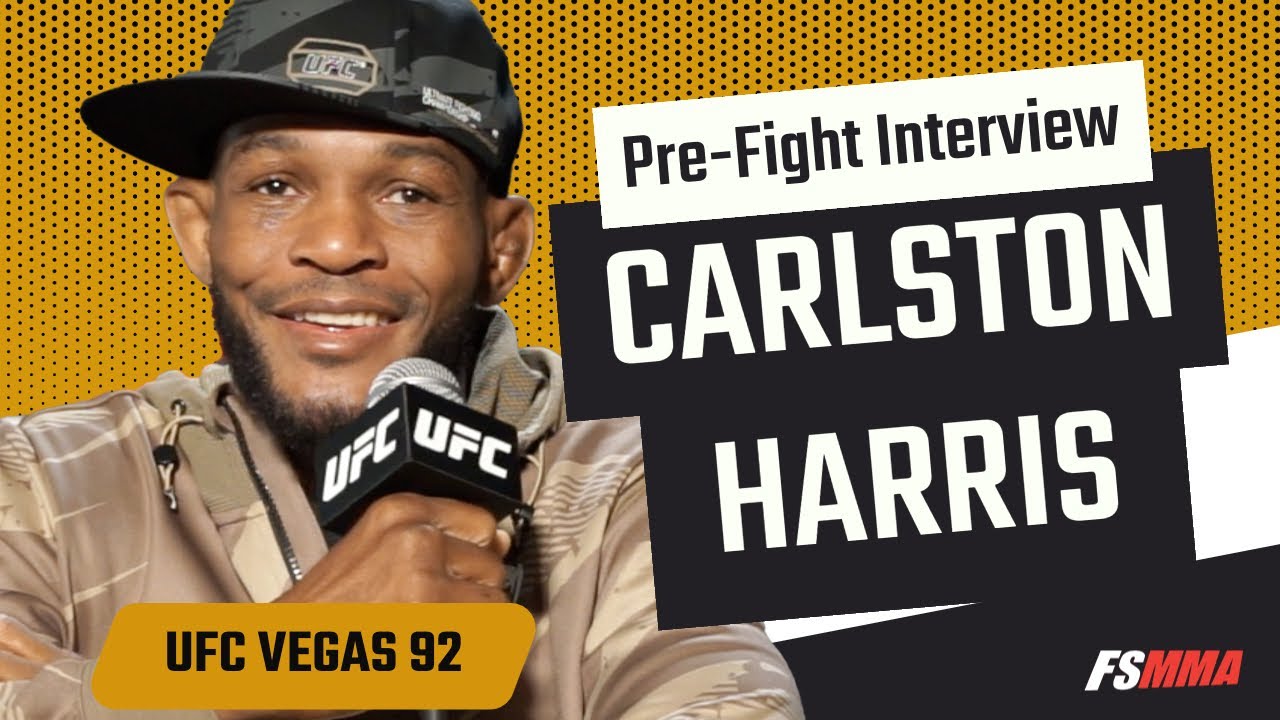 Carlston Harris UFC Vegas 92 full pre-fight media day interview - YouTube