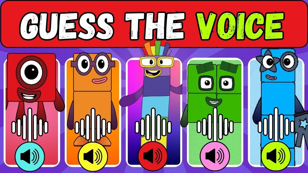 Guess the NUMBERBLOCKS Characters by Their Voice - YouTube