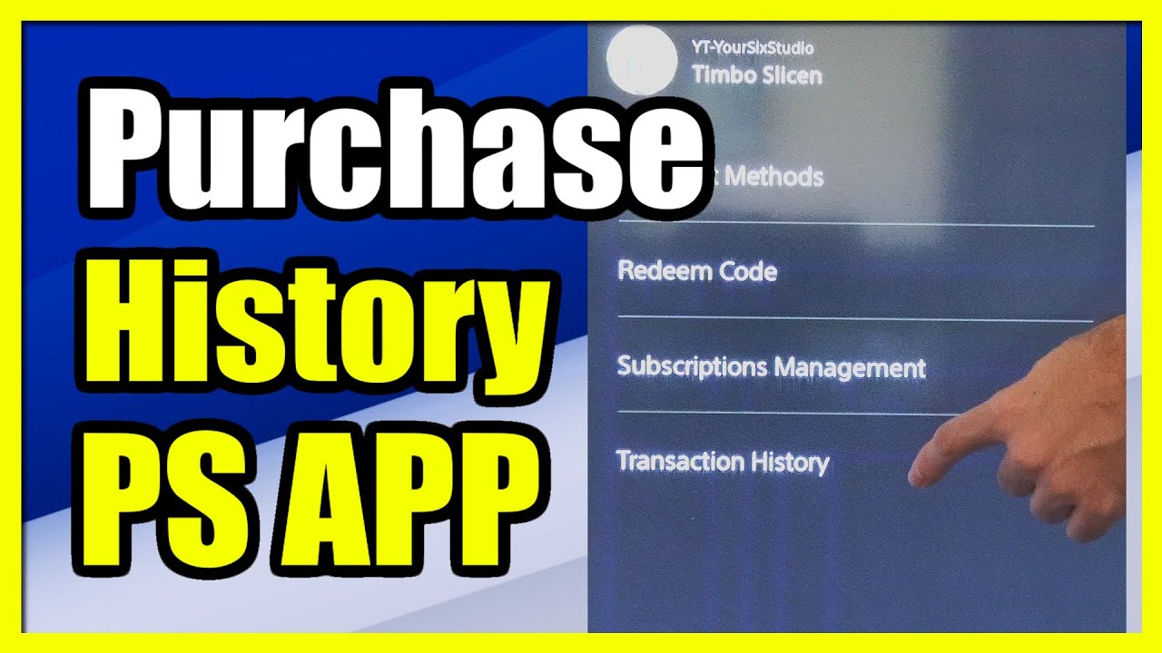 How to See your Transaction History on STORE using PS App on phone ...