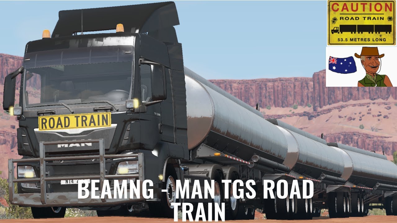 BeamNG.Drive - Assembling a Triple Road Train Tanker with the MAN TGS ...